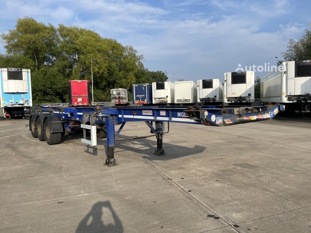 Dennison LOCK AND GO SLIDING SKELETAL TRAILER – C399067 poluprikolica za prevoz kontejnera