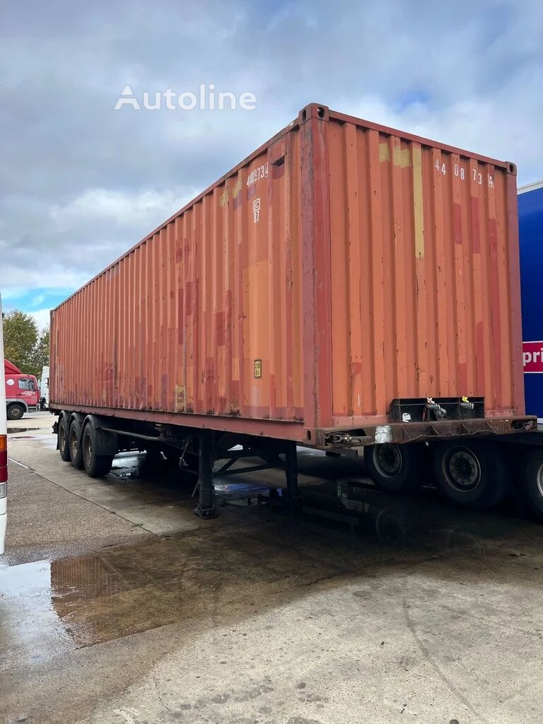 Van Hool 40 voet 3 asser bladvering BPW assen ZONDER container poluprikolica za prevoz kontejnera