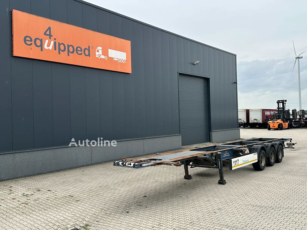 Krone KRONE 40FT/45FT chassis / BPW+drumbrakes poluprikolica za prevoz kontejnera