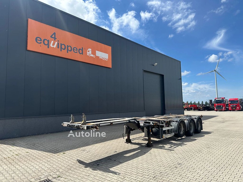 D-Tec FLEXITRAILER / 45FT HC MULTI / BPW + drumbrakes / liftaxle / NL- poluprikolica za prevoz kontejnera