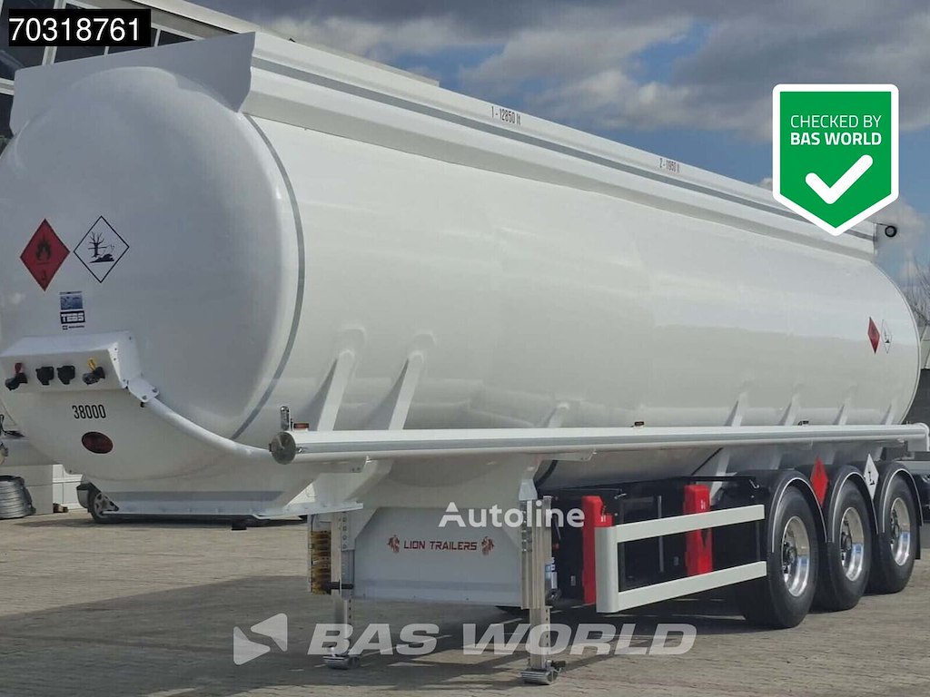 Nova Lion Trailer LT 3 axles NEW Fuel 38000L BPW cisterna za goriva i maziva
