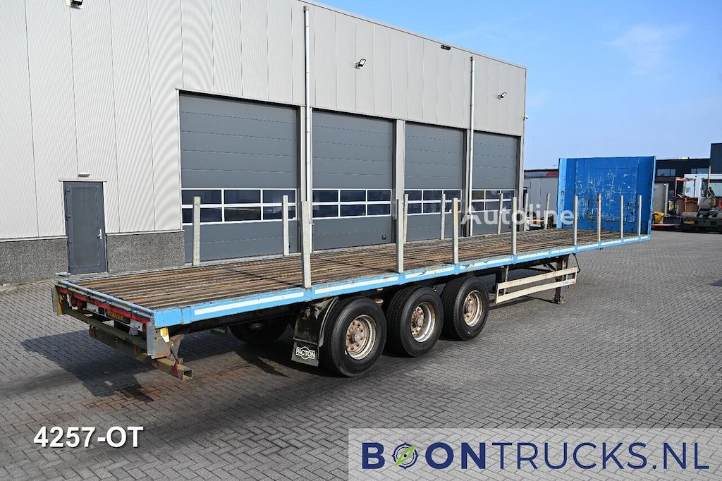 Pacton T3-001 FLATBED | HARDWOOD FLOOR * BPW / DRUM * NL TRAILER poluprikolica sa ravnom platformom