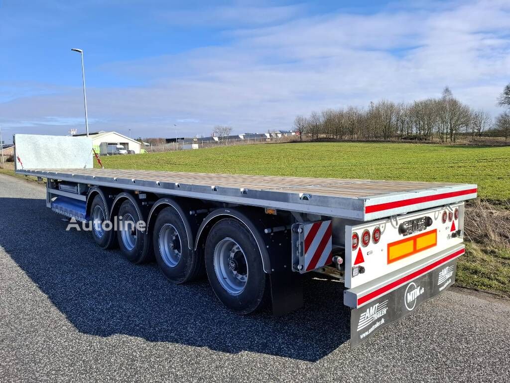 Nova AMT UL400 4 akslet åben trailer med 7 m udtræk prikolica platforma