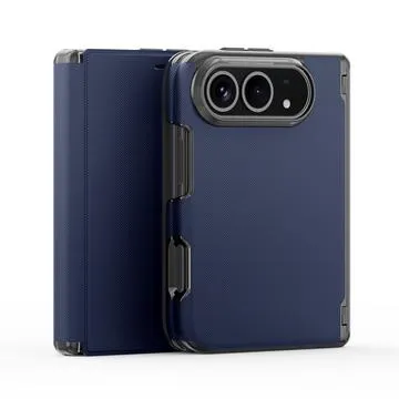 IPHONE DUO DUX DUCIS FORT SERIES FLIP CASE - BLUE