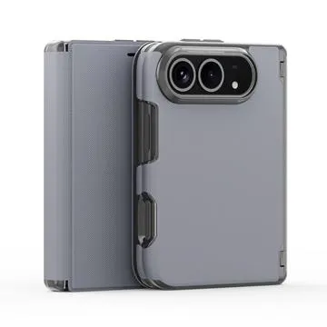 IPHONE DUO DUX DUCIS FORT SERIES FLIP CASE - GREY
