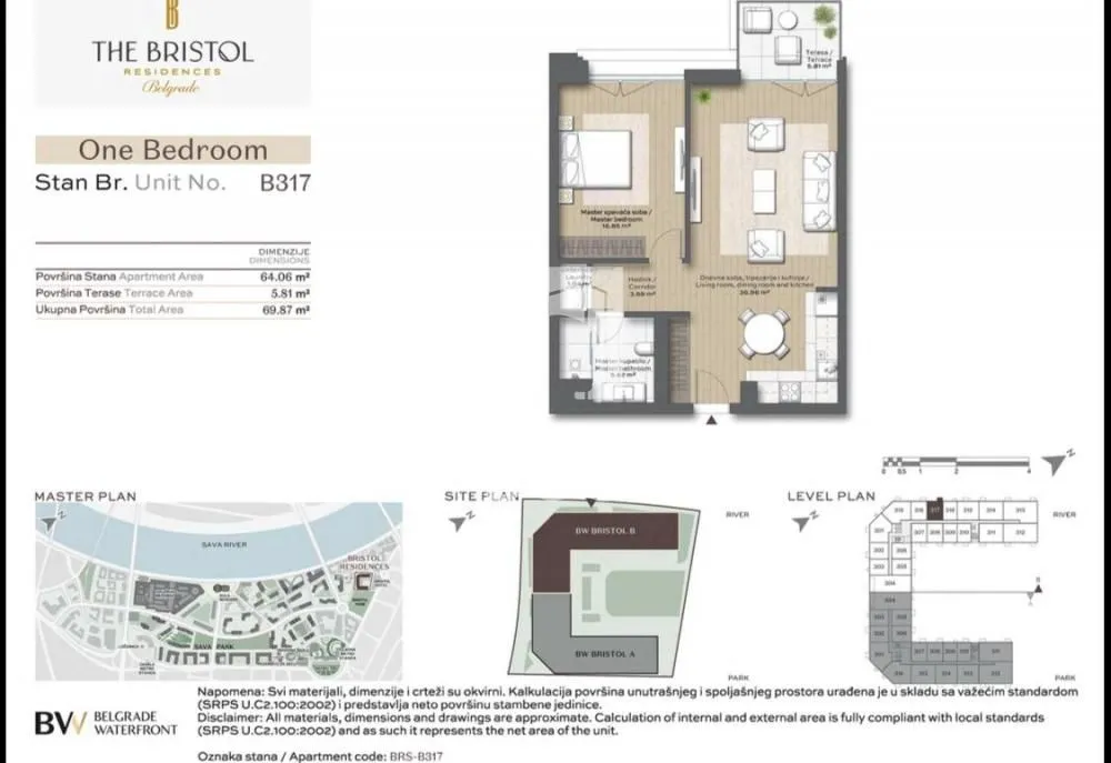 Prodaja, dvosoban stan, 70m², Savski Venac, Beograd