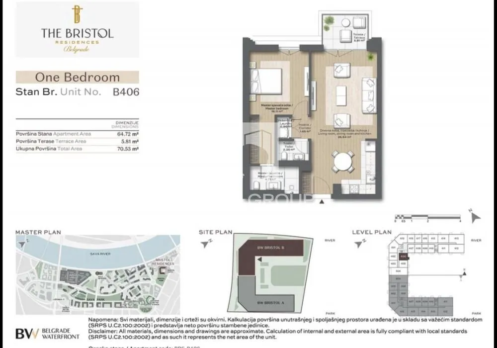 Prodaja, dvosoban stan, 70m², Savski Venac, Beograd
