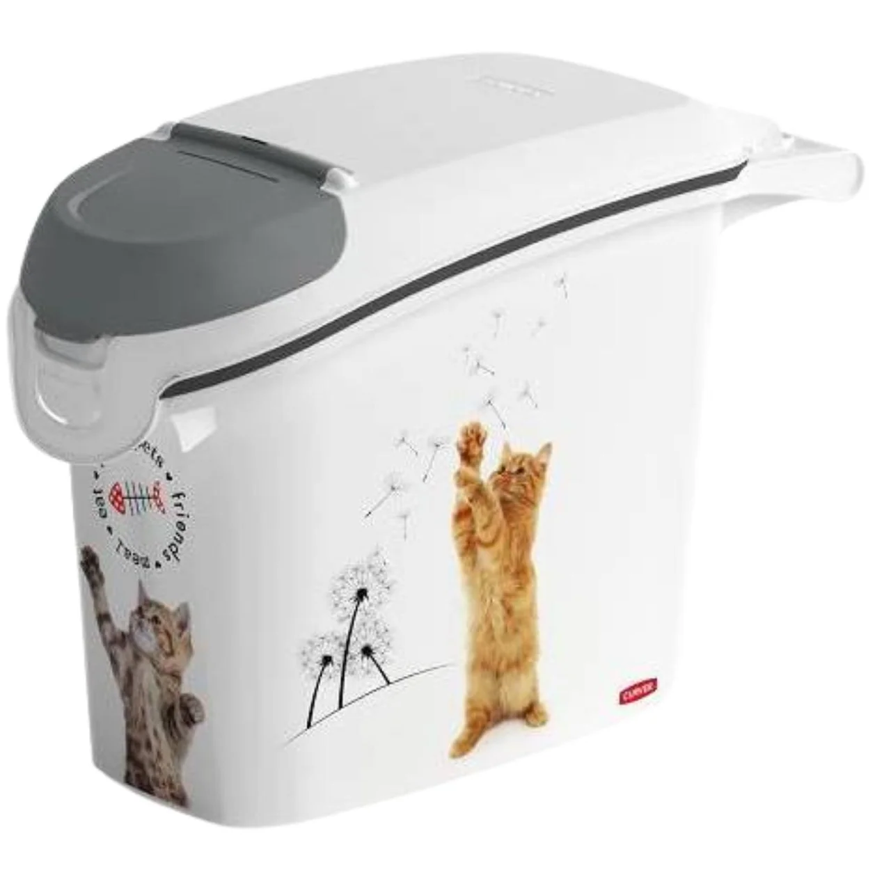 CURVER Višenamenska kutija za čuvanje hrane, motiv mačke (6kg) 15L