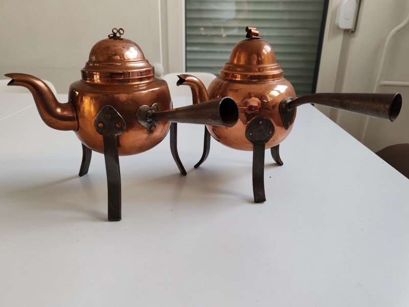 RETRO ŠVEDSKI BAKARNI ČAJNICI KAFEPANNA U PARU VINTAGE