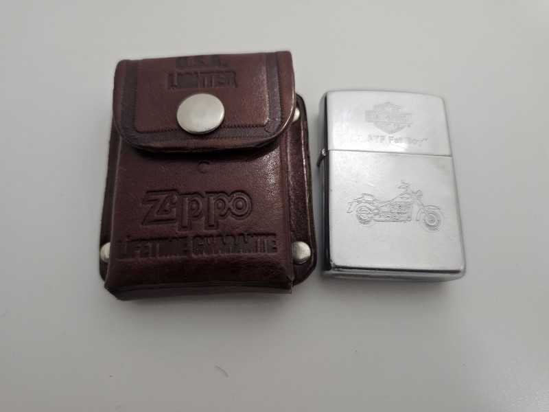 ZIPPO Harley Davidson+kožna futrola
