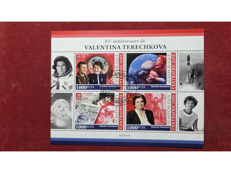Centr.Afrička republika 2022..blok..W823