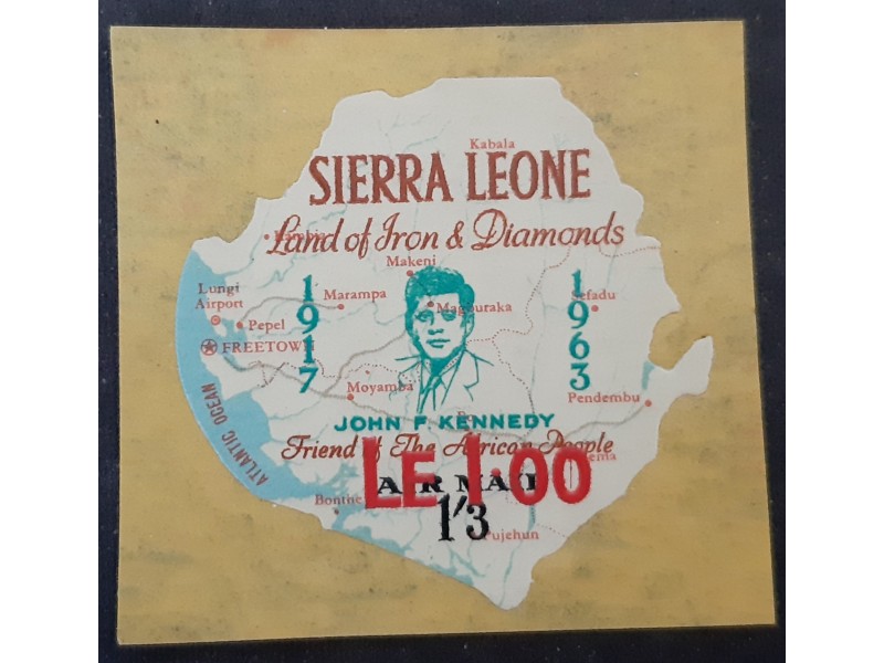 Marka 2741 Siera Leone 1964g cisto Kenedy