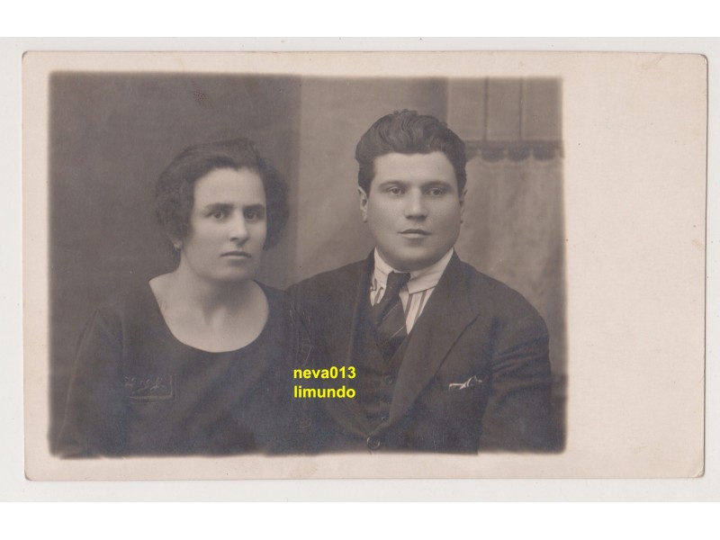 FOTOGRAFIJA - na dan Veridbe 1924g.Branko i Natalija