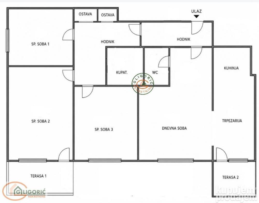 Četvorosoban stan na prodaju, 109m2, 390.000€
