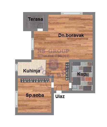 Jednoiposoban stan na prodaju, 44m2, 101.160€