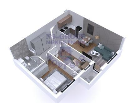 Dvoiposoban stan na prodaju, 54m2, 163.580€