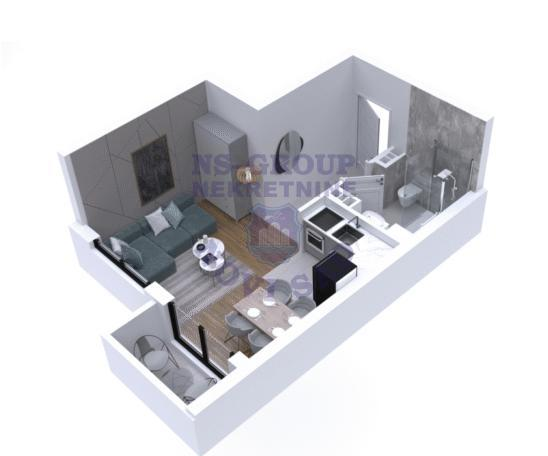 Jednosoban stan na prodaju, 27m2, 85.280€