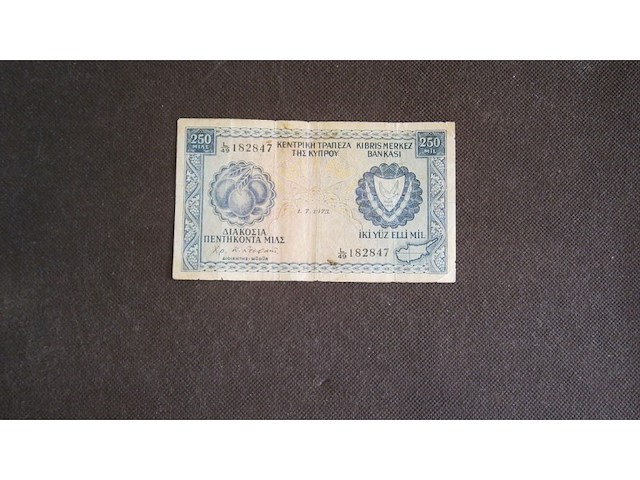 CYPRUS 250 MILS 1975