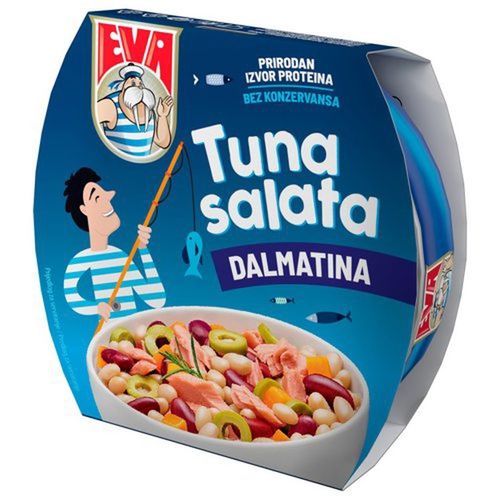 Eva tuna salata Dalmatina sa povrćem i maslinama 160 g