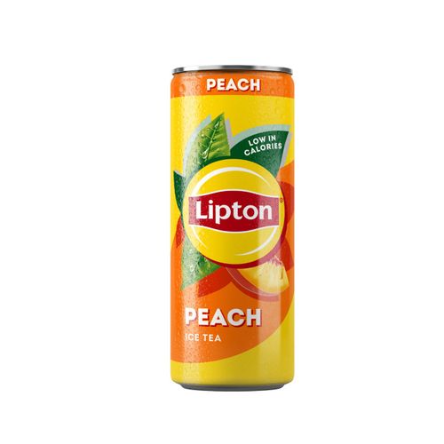 Lipton Black Peach ledeni čaj 0,33 l limenka, pakovanje 24 kom