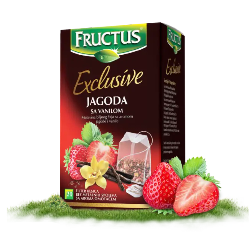 Fructus čaj Jagoda sa vanilom Exclusive 20 filter kesica