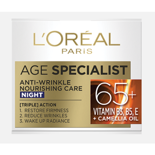 L'Oréal Paris Age Specialist 65+ noćna krema protiv bora 50 ml