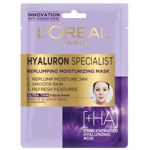 L'Oréal Paris Hyaluron Specialist maska za lice u maramici 30 g
