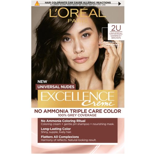L'Oréal Paris Excellence Nudes farba za kosu 2U Najtamnije smeđa