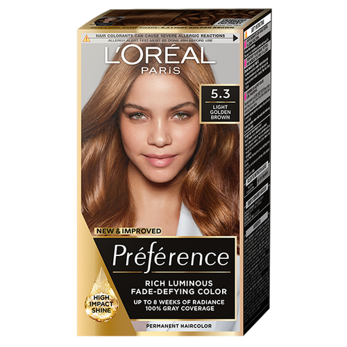 L'Oréal Paris Préférence farba za kosu 5.3 Virdžinija svetlo zlatno smeđa