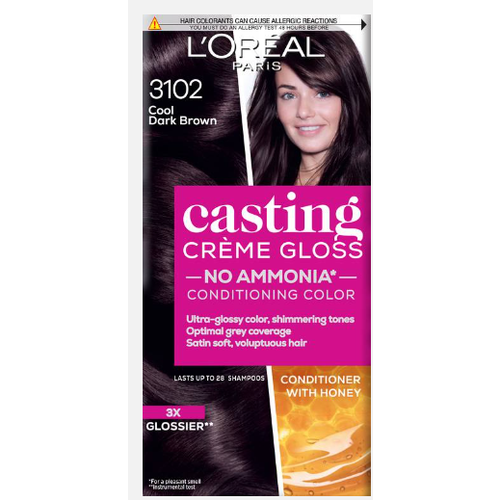 L'Oréal Paris Casting Crème Gloss farba za kosu 3102 Intenzivna tamnosmeđa