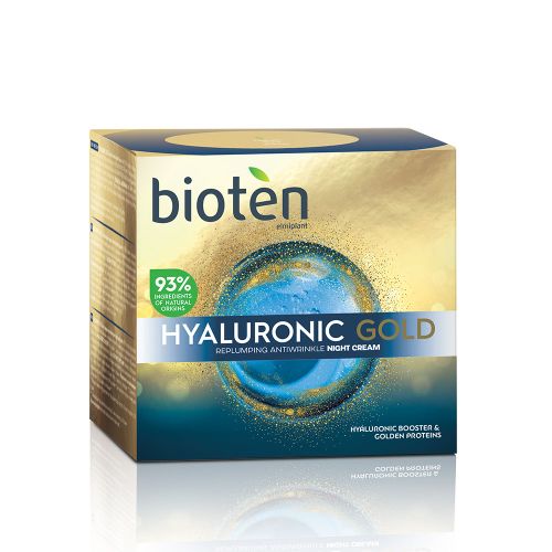 Bioten Hyaluronic Gold noćna krema protiv bora 50 ml