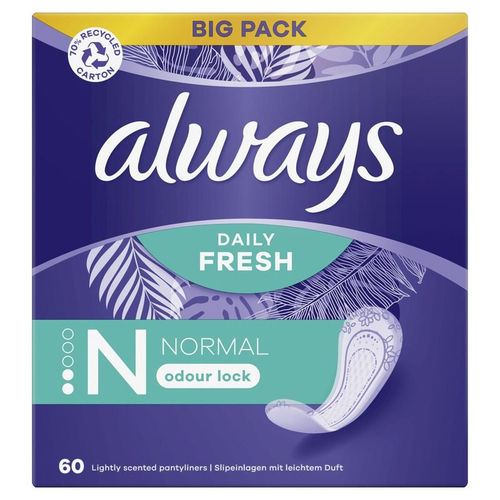 Always Dailies Fresh & Protect Normal dnevni ulošci, 60 komada