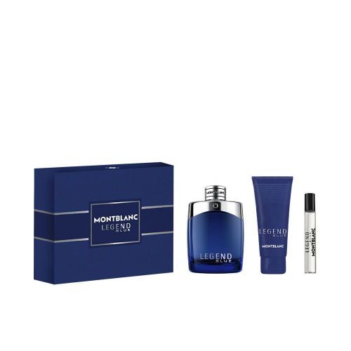 Montblanc Legend Blue poklon set: parfemska voda 100 ml + parfemska voda 7,5 ml + gel za tuširanje 100 ml