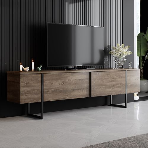 Hanah Home TV komoda Luxe, 180 cm, orah / crna