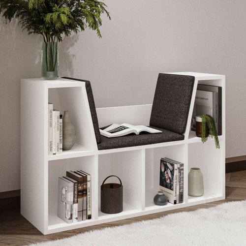 Hanah Home polica za knjige Livora, 103 cm, bela