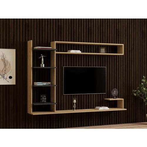 Hanah Home TV komoda Noble, 180 cm, Sapphire / antracit