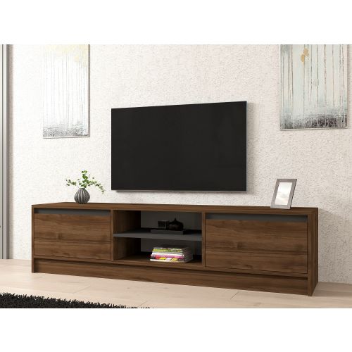 Hanah Home TV komoda Olça, 180 cm, orah / antracit