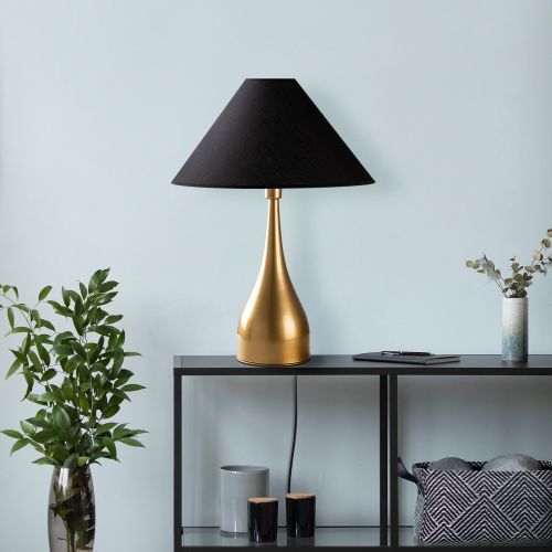 Opviq stona lampa Luna 15272, zlatna / crna
