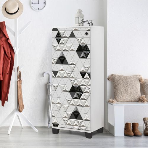 Hanah Home cipelarnik Filinta 803, 50 cm, beli / crni