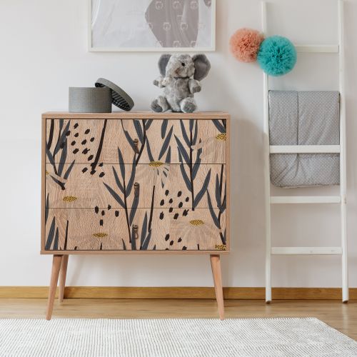 Hanah Home komoda City Trio Daisy, 80 cm, višebojna