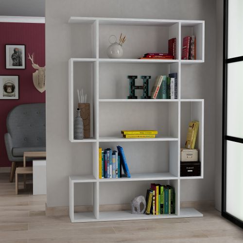 Hanah Home polica za knjige Mito, 110 cm, bela