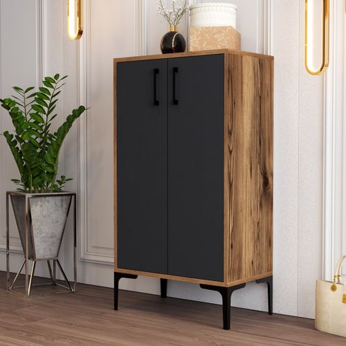 Hanah Home cipelarnik Prag, 60 cm, orah / antracit