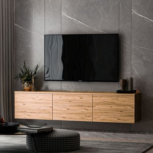 Hanah Home TV komoda Neon, 160 cm, atlantski bor