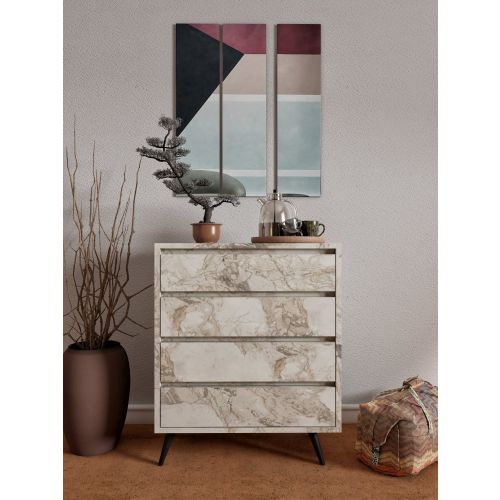Hanah Home komoda Suvera, 70 cm, mermer Ephesus