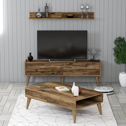 Hanah Home set nameštaja za dnevnu sobu Valensiya 140, orah