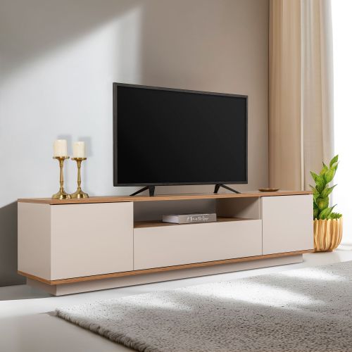 Hanah Home TV komoda Veramont, 180 cm, Cashmere / atlantski bor
