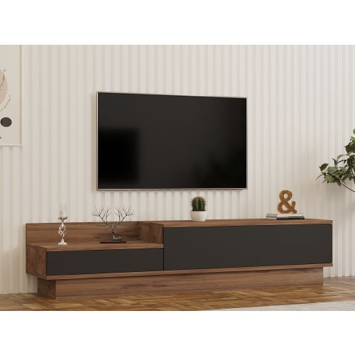 Hanah Home TV komoda Asır, 160 cm, atlantski bor / antracit