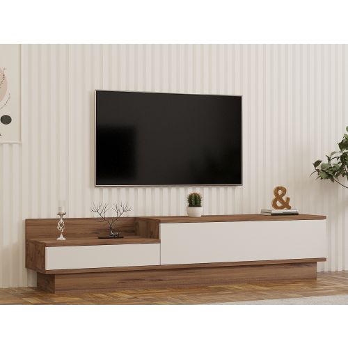 Hanah Home TV komoda Barko, 160 cm, atlantski bor / bela