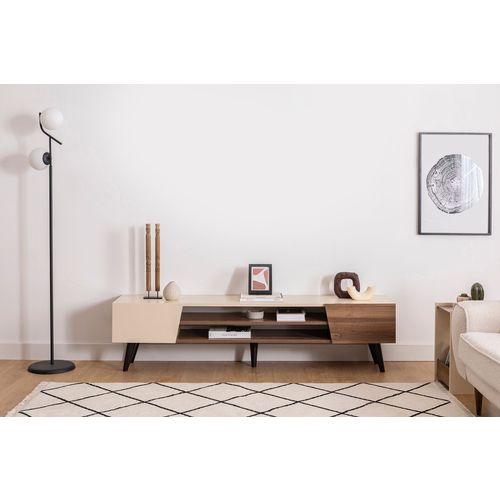 Hanah Home TV komoda Clark, 180 cm, orah / bež