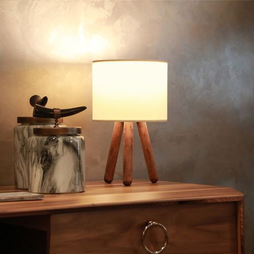 Opviq stona lampa AYD-2940, visina 32 cm, bež